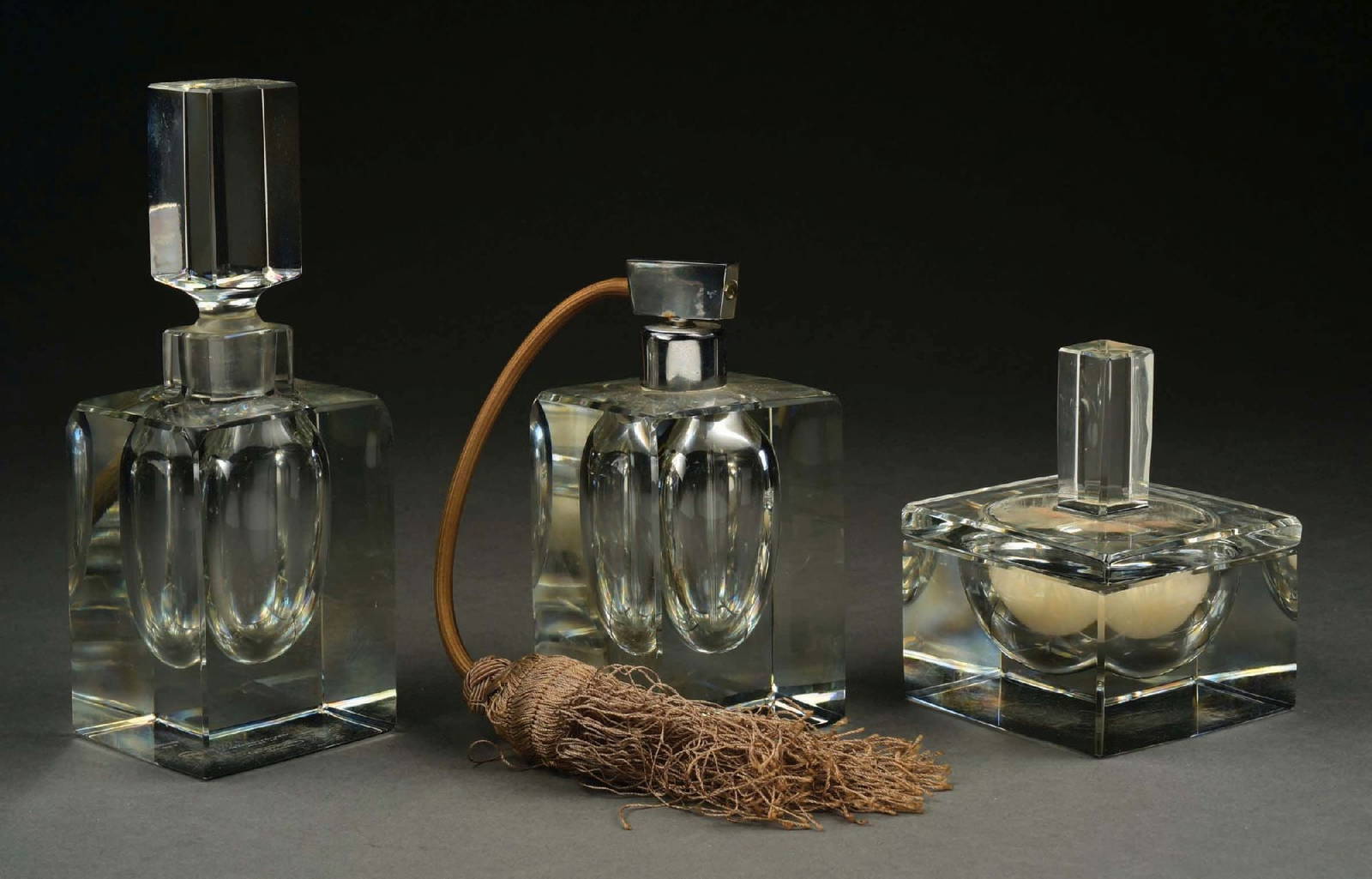 Moser 3-piece Perfume Vanity Set Auction