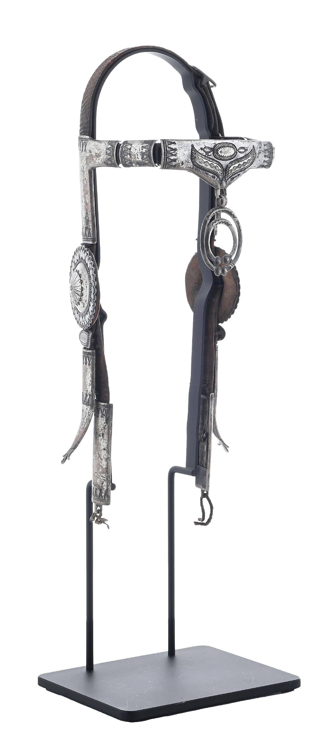 Navajo Silver Bridle Auction