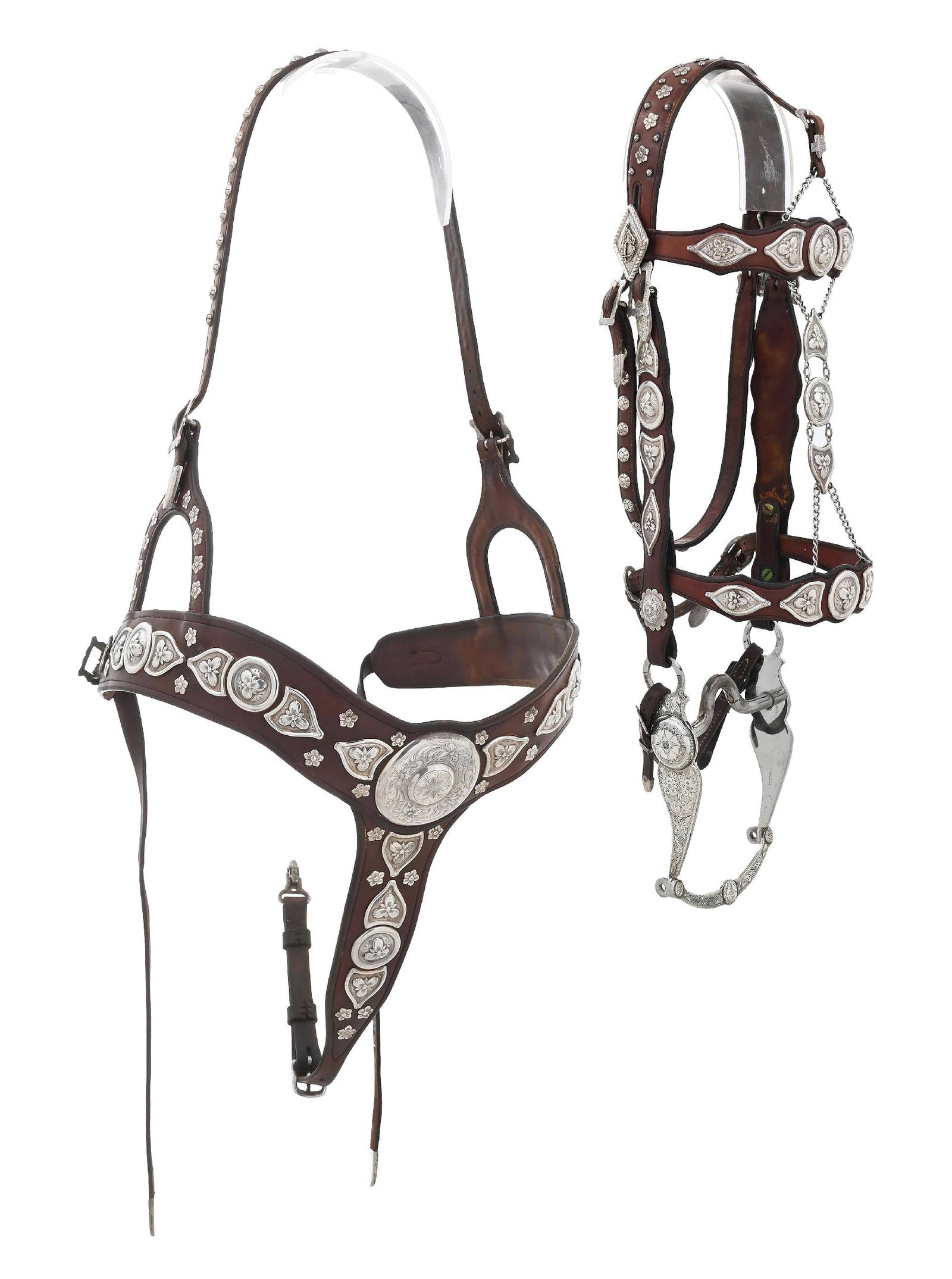 Silver Mounted Bridle & Martingale Parade Set Auction