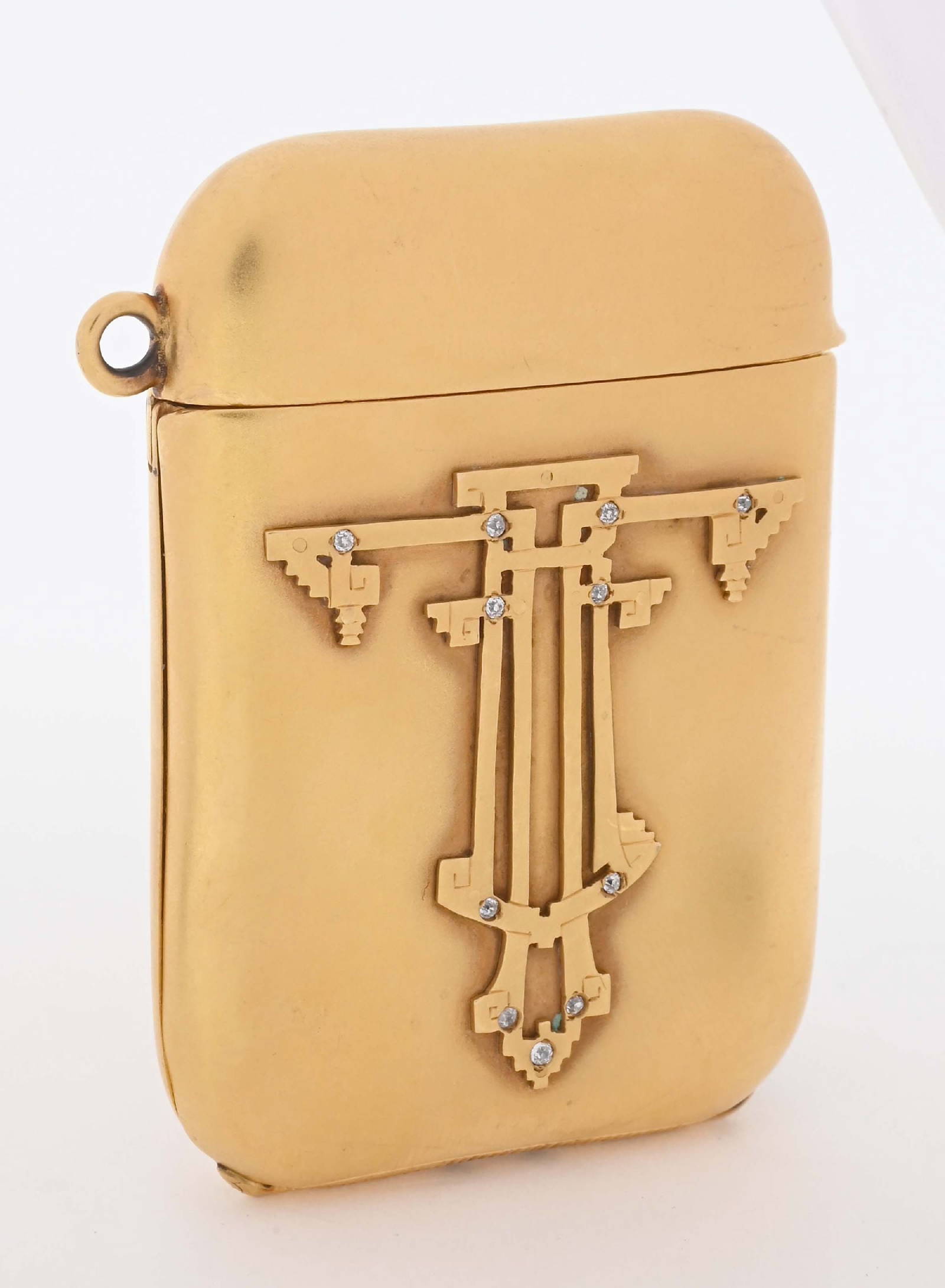 14k Yellow Gold Match Safe With Hidden Photo Auction