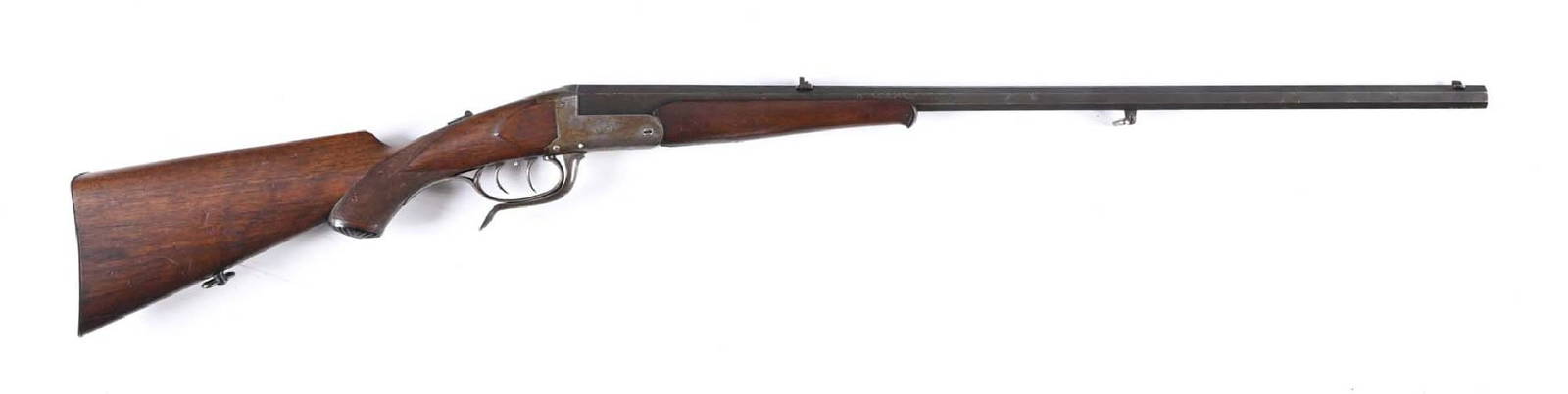 (c) J. Specht Hirsch Patent Rook Rifle In .22 Hornet. Auction