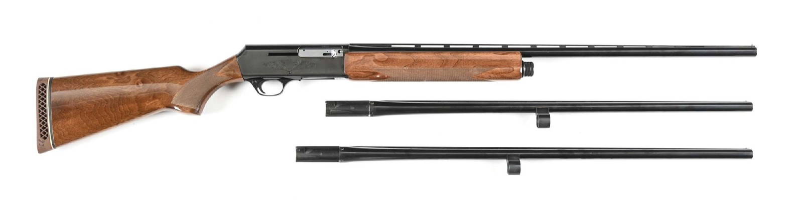 (c) Belgian Browning B2000 Semi-automatic Shotgun, 3 Barrel Set. Auction
