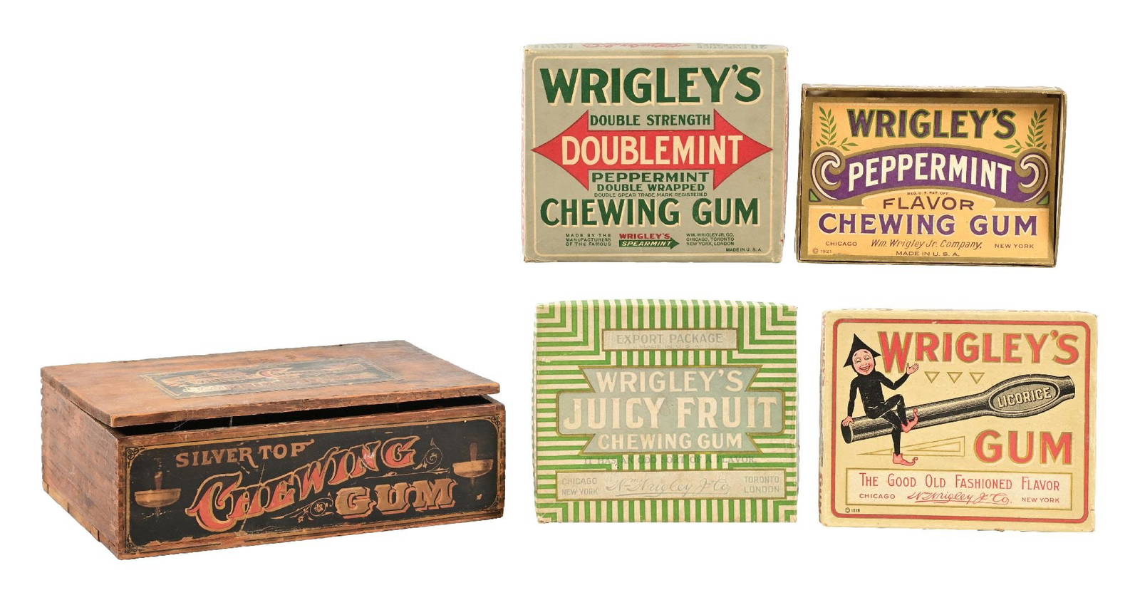 Collection Of 5: Chewing Gum Boxes Auction