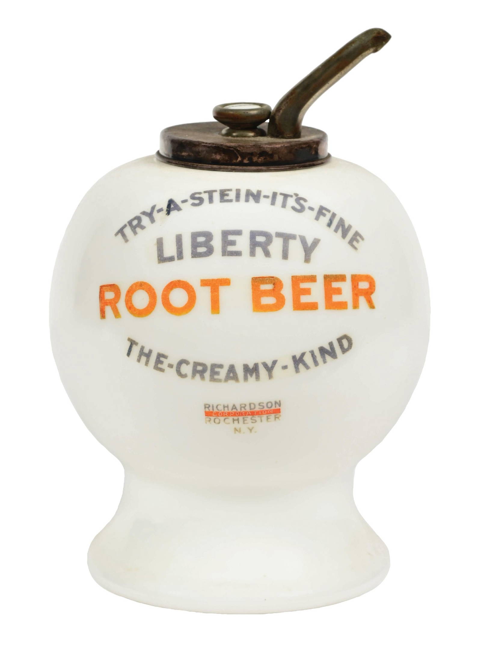 Liberty Ruchardson Root Beer Syrup Dispenser Auction