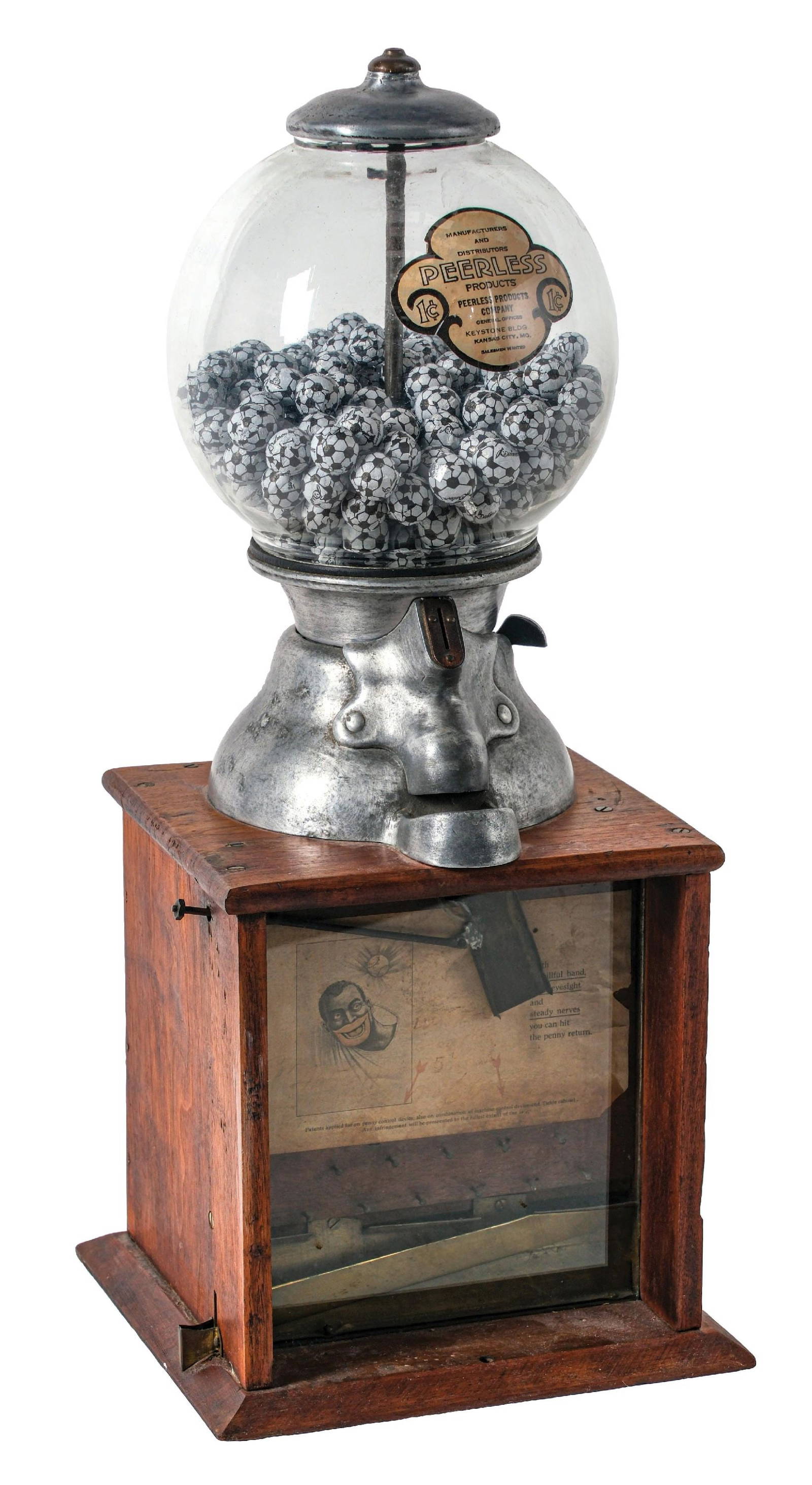 1¢ Bluebird Peerless Products Co. Gumball Vending Machine Pennydrop Auction