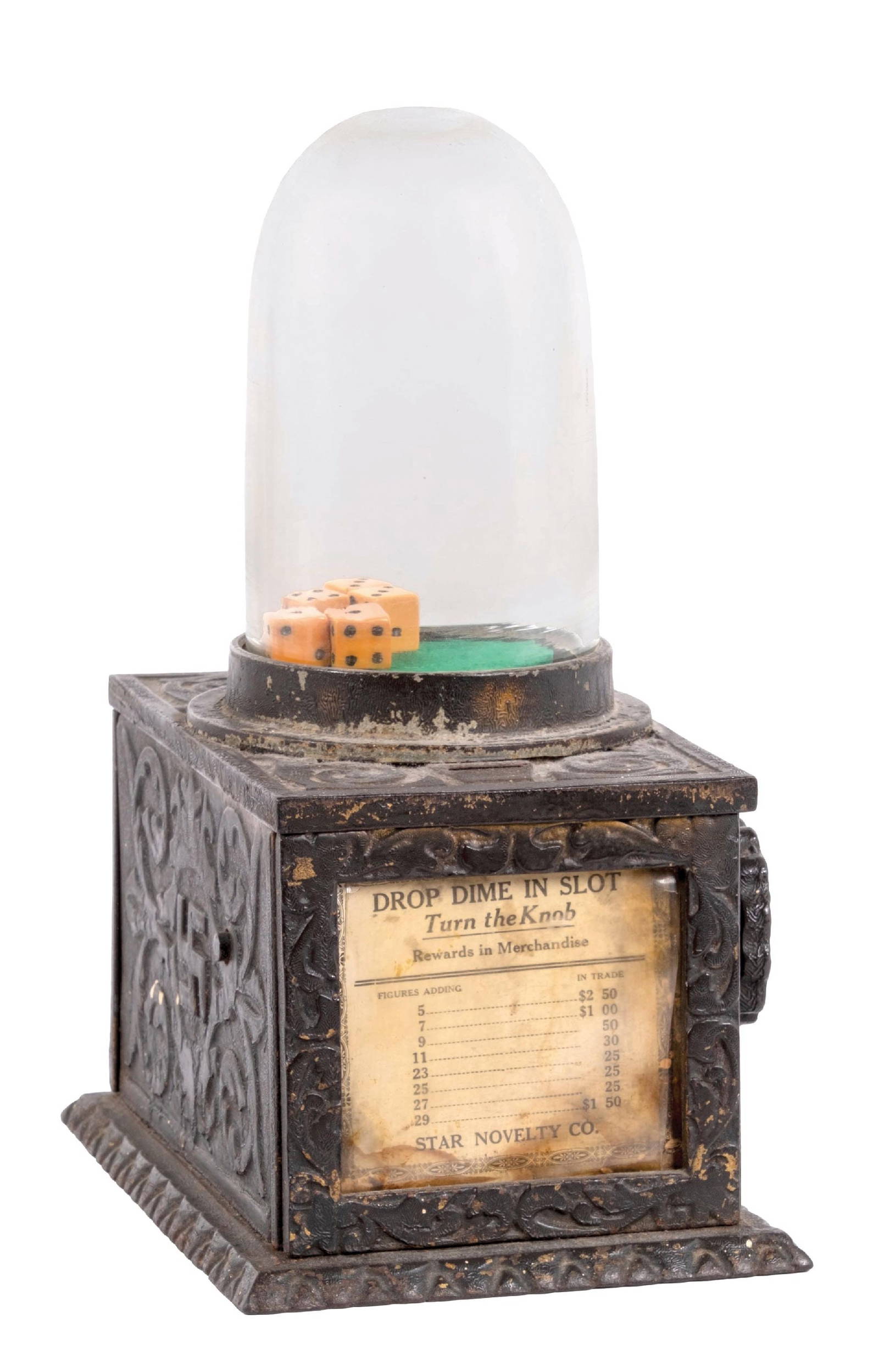 10¢ Caille "winners Dice" Trade Stimulator Auction