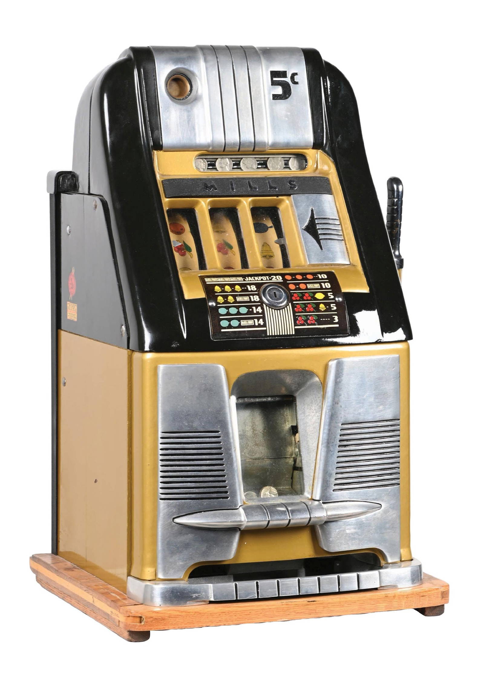 5¢ Mills Novelty Co. High Top Slot Machine Auction