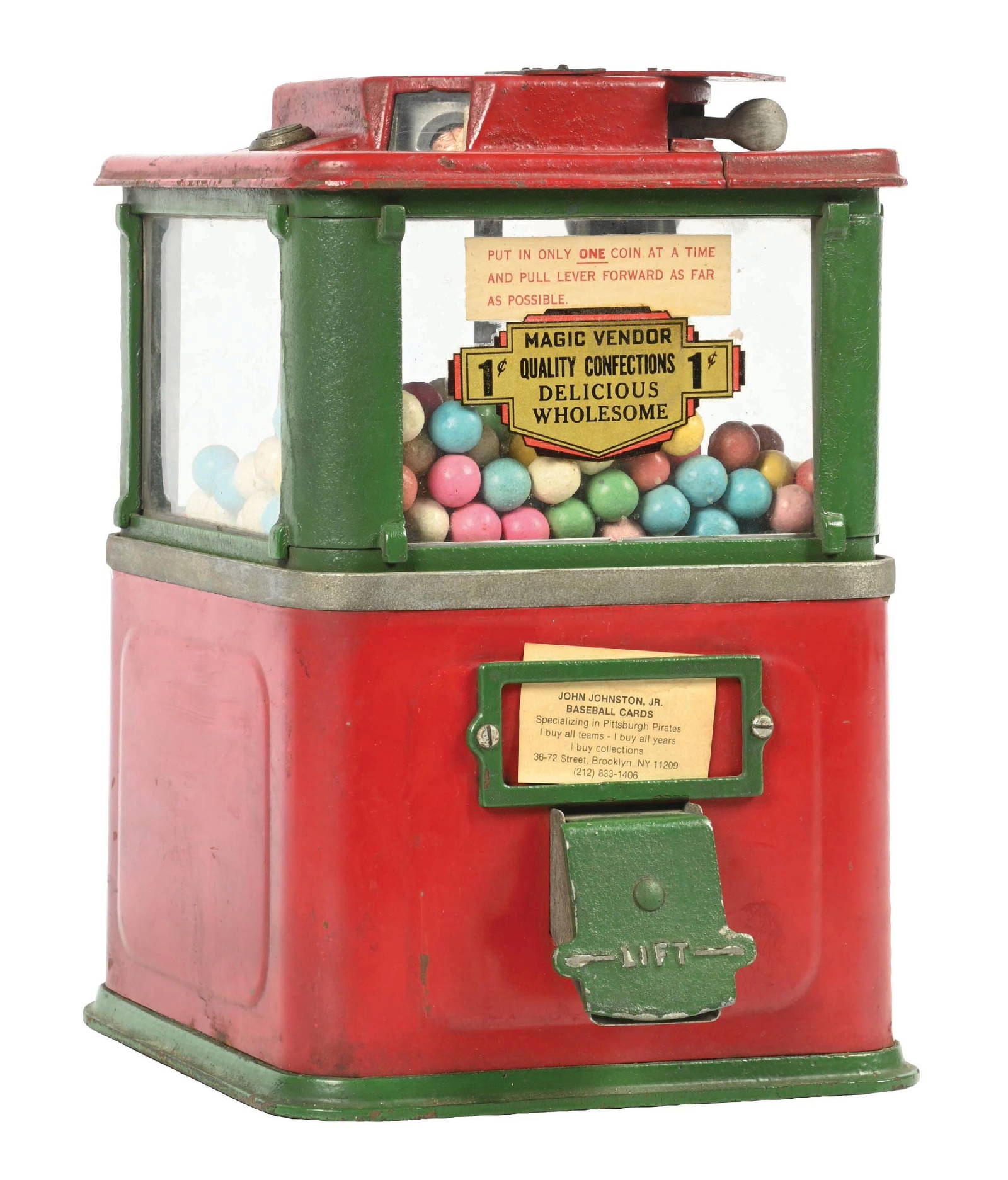 1¢ A.j. Hoff Magic Vendor Vending Machine Auction
