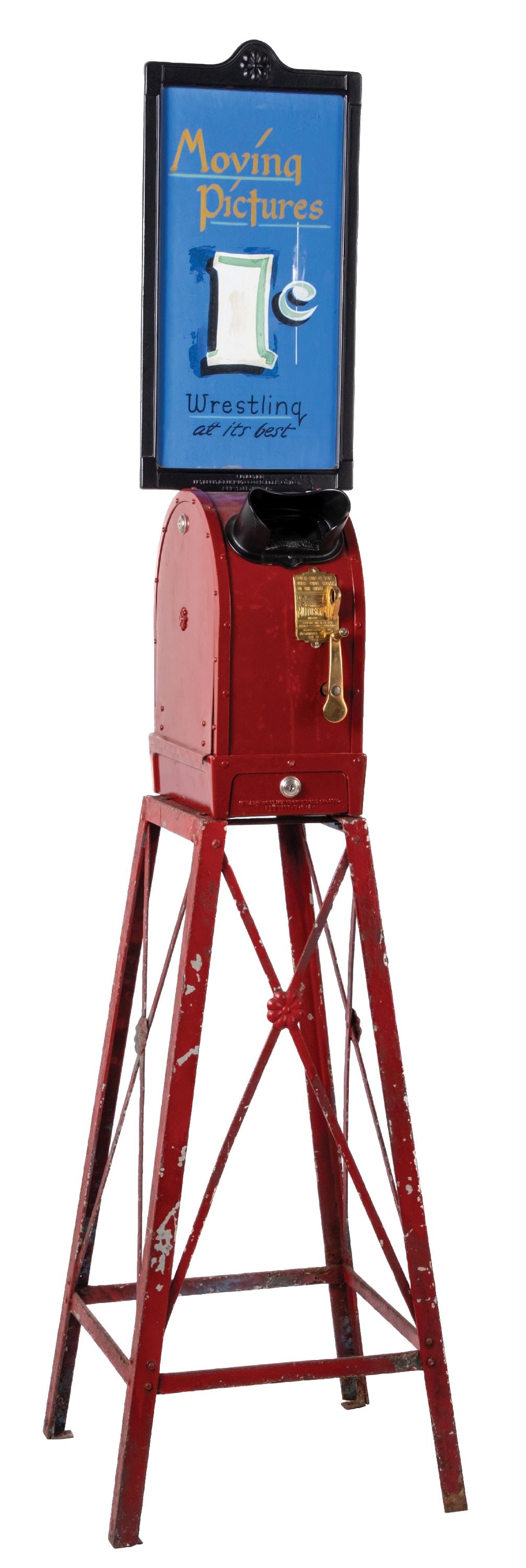 International Mutoscope Tin Movie Viewer W/ Stand Auction