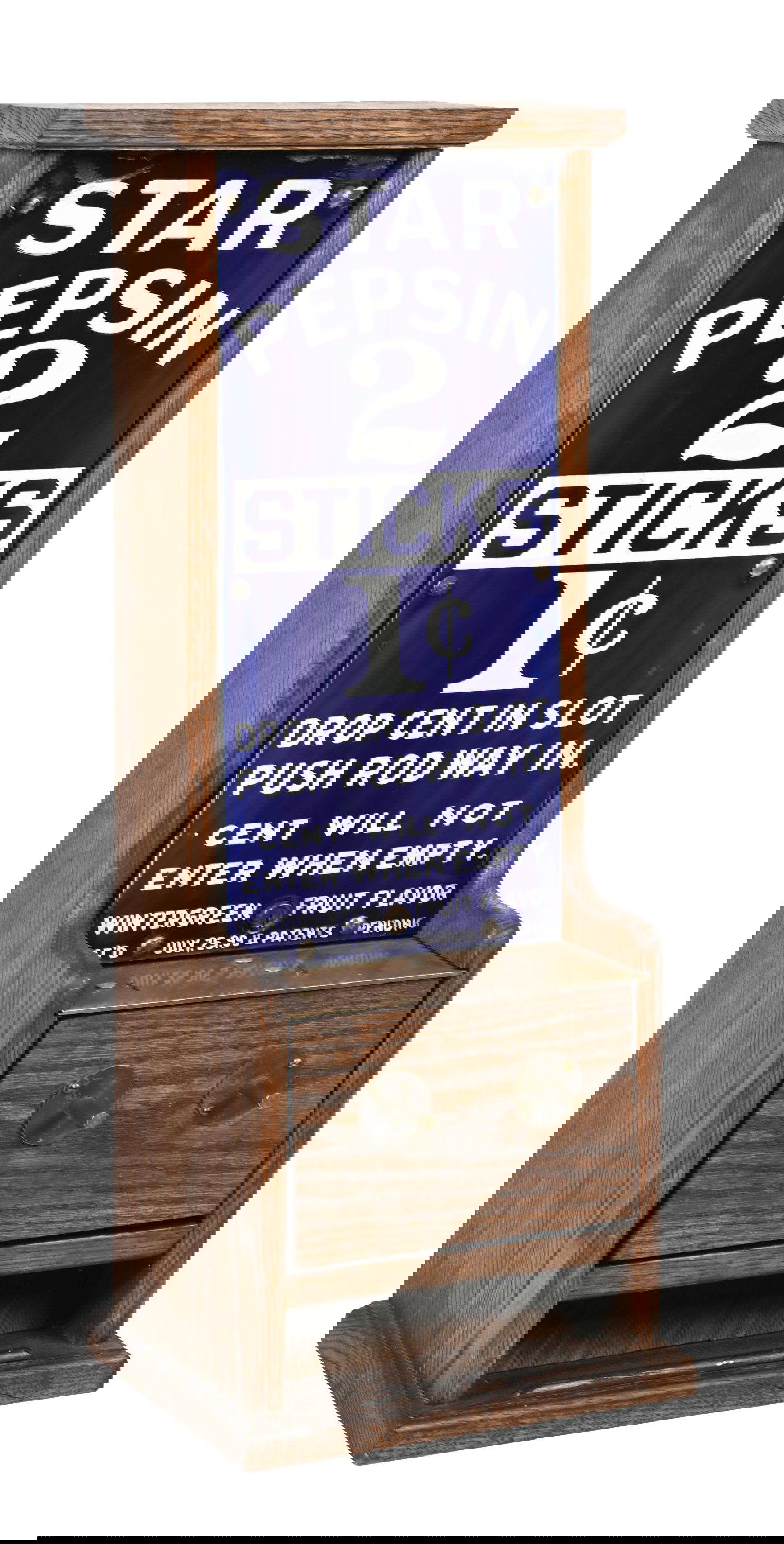 1¢ Star Pepsin Gum Vending Machine Auction