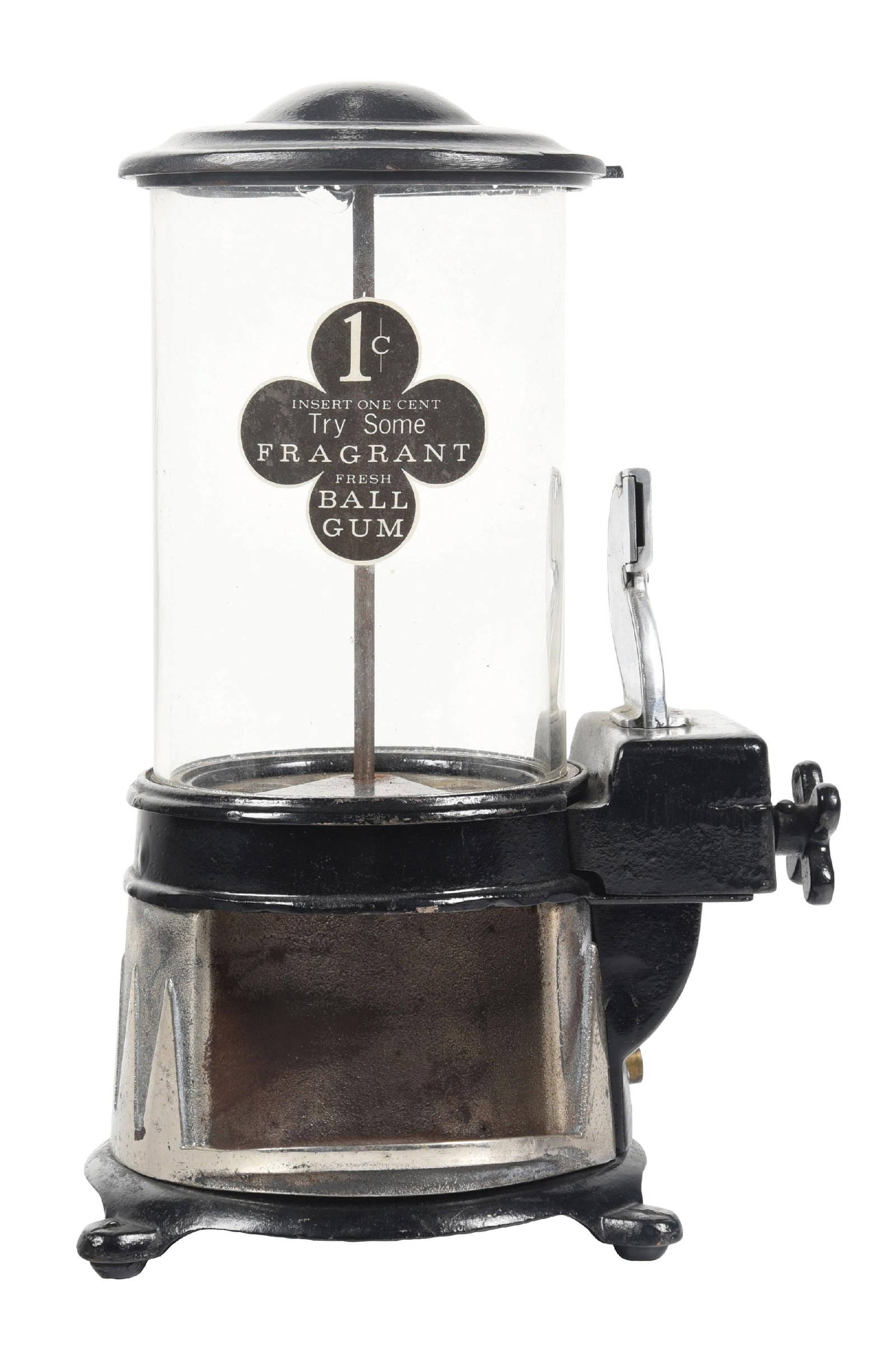 1¢ Hance Rex "fragrant Ball Gum" Vending Machine Auction