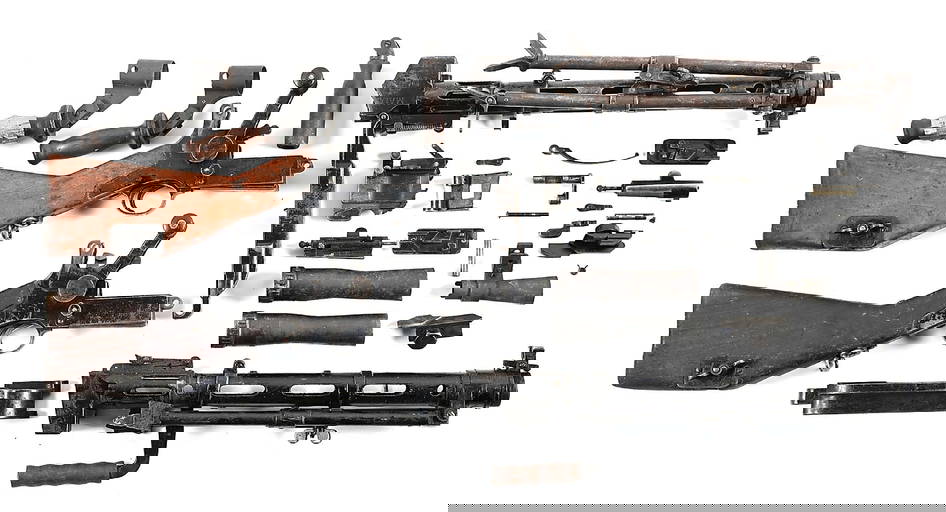 Two “short Barrel” Jacket Madsen Machine Gun Parts Kits W/o Barrels Or ...