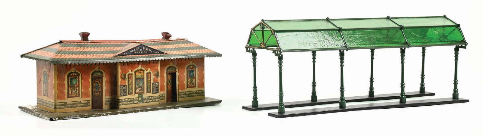 Ives Grand Central Station With Green Glass Overhang Auction