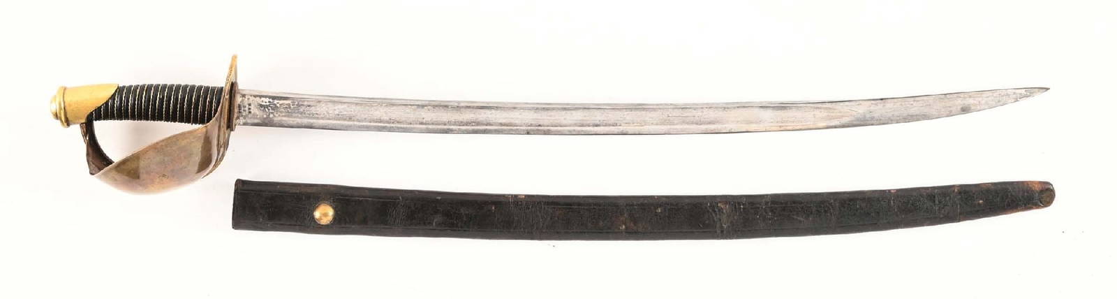 Ames U.s. Navy's Model 1860 Cutlass And Scabbard. Auction