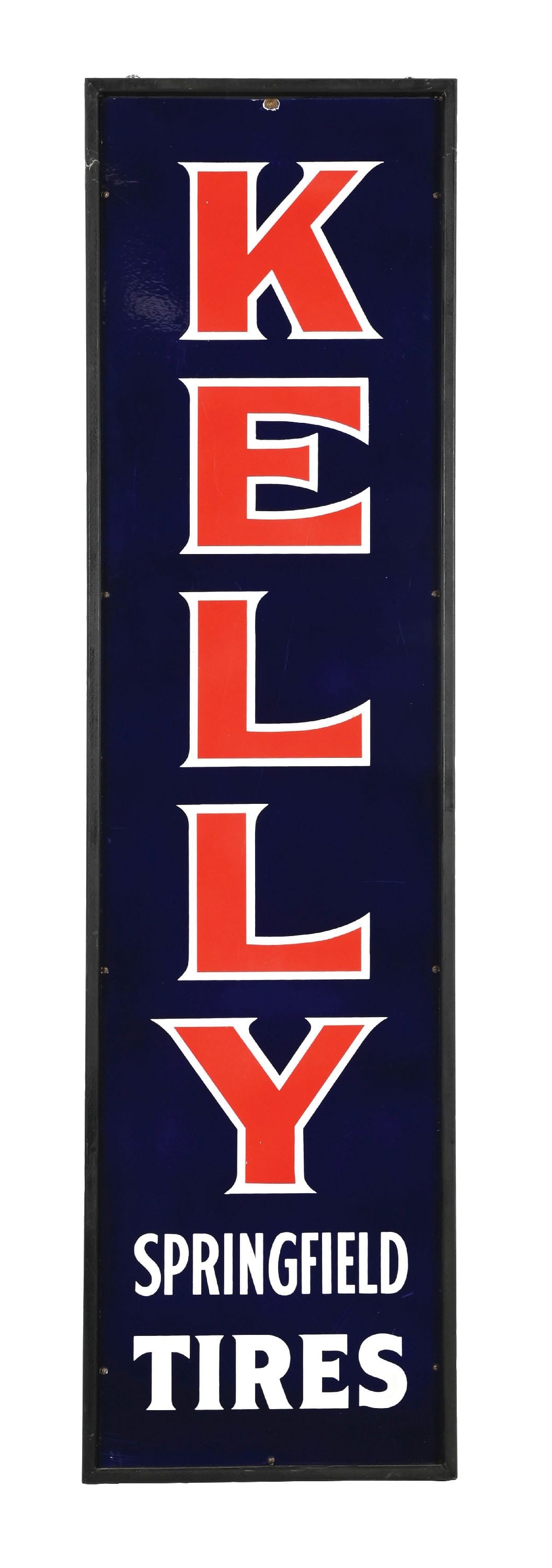 Kelly Springfield Tires Porcelain Service Station Sign Auction