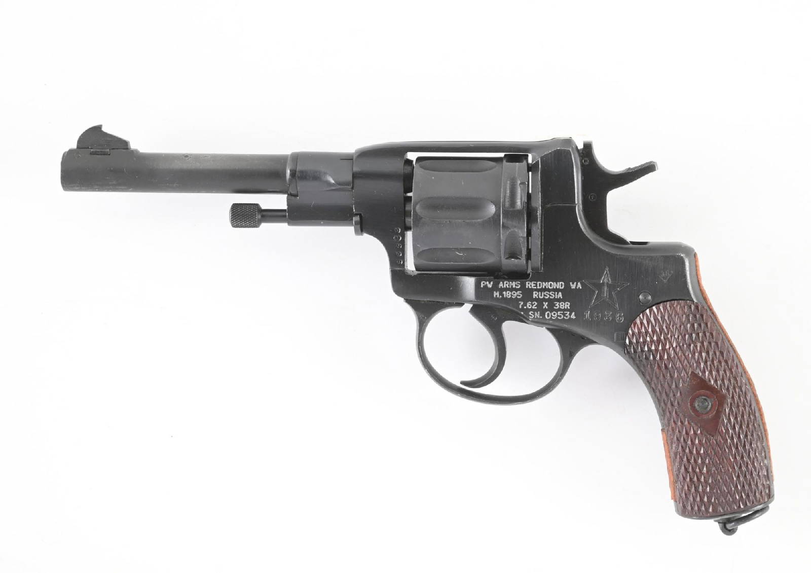(c) Tula Model 1895 Nagant Double Action Revolver. Auction