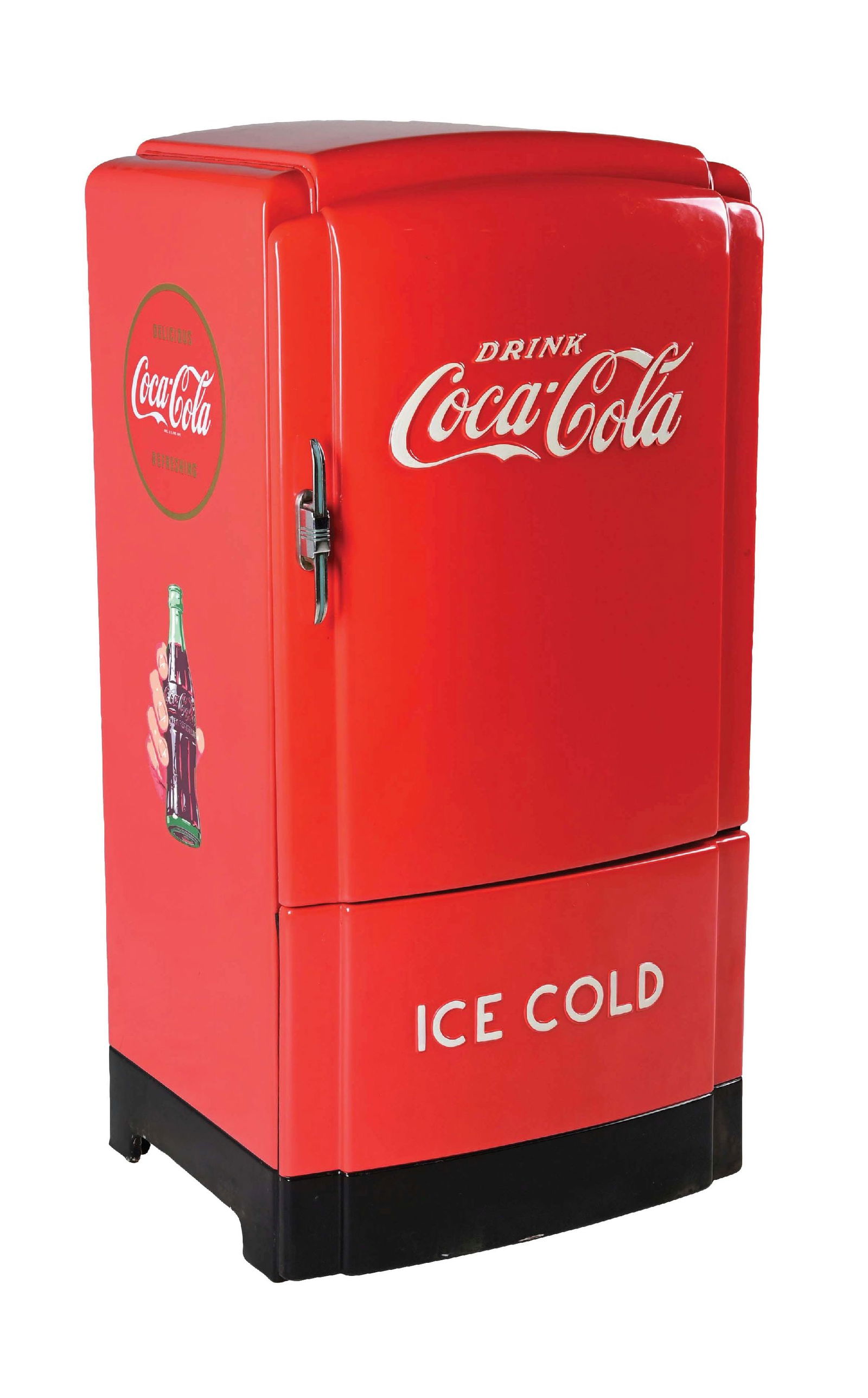 Drink Coca-cola Ice Cold Refrigerator Auction