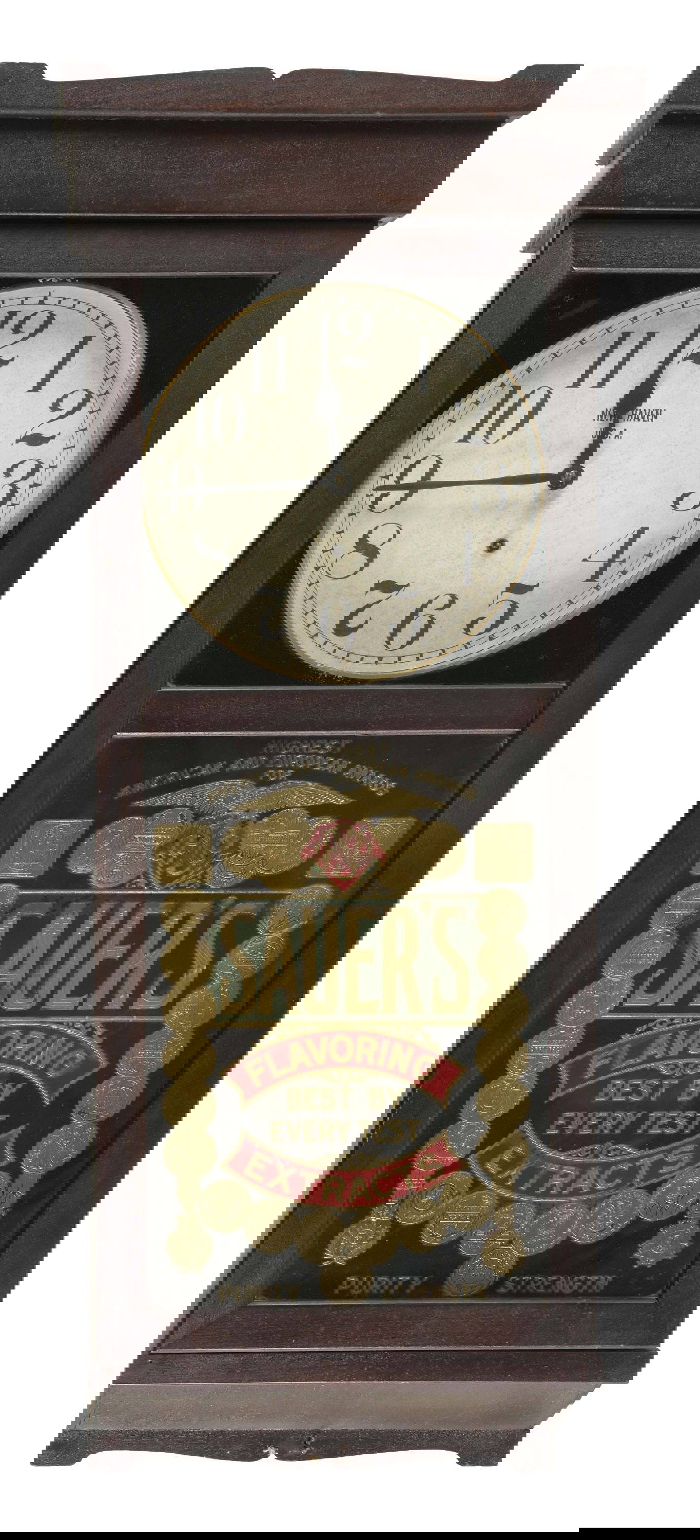 Original Sauer's Flavoring Regulator Clock By The New Haven Clock Co ...