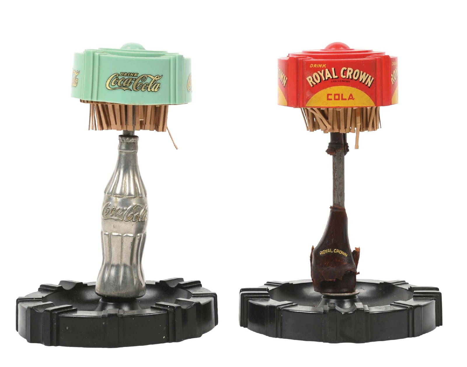 Collection Of 2 Coca-cola And Royal Crown Match Pulls Auction