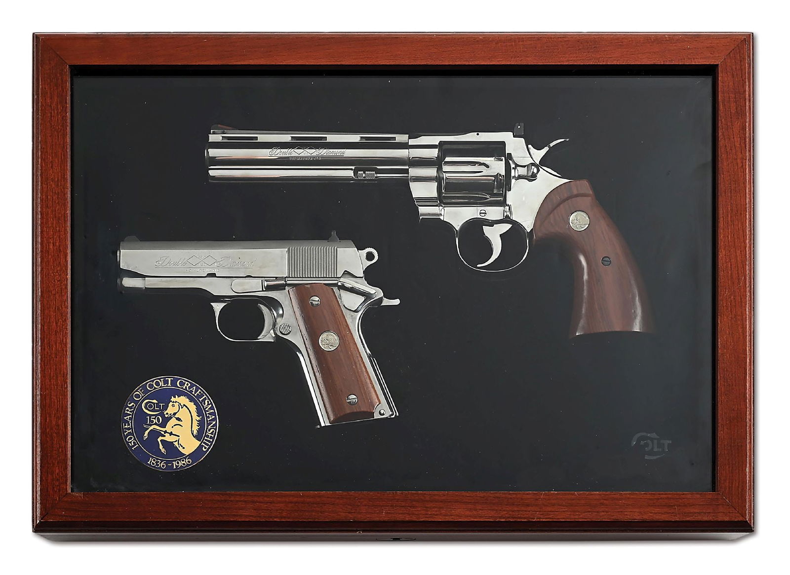 (c) Lot Of 2: Colt Double Diamond Officers 1911a1 Pistol And A Python ...