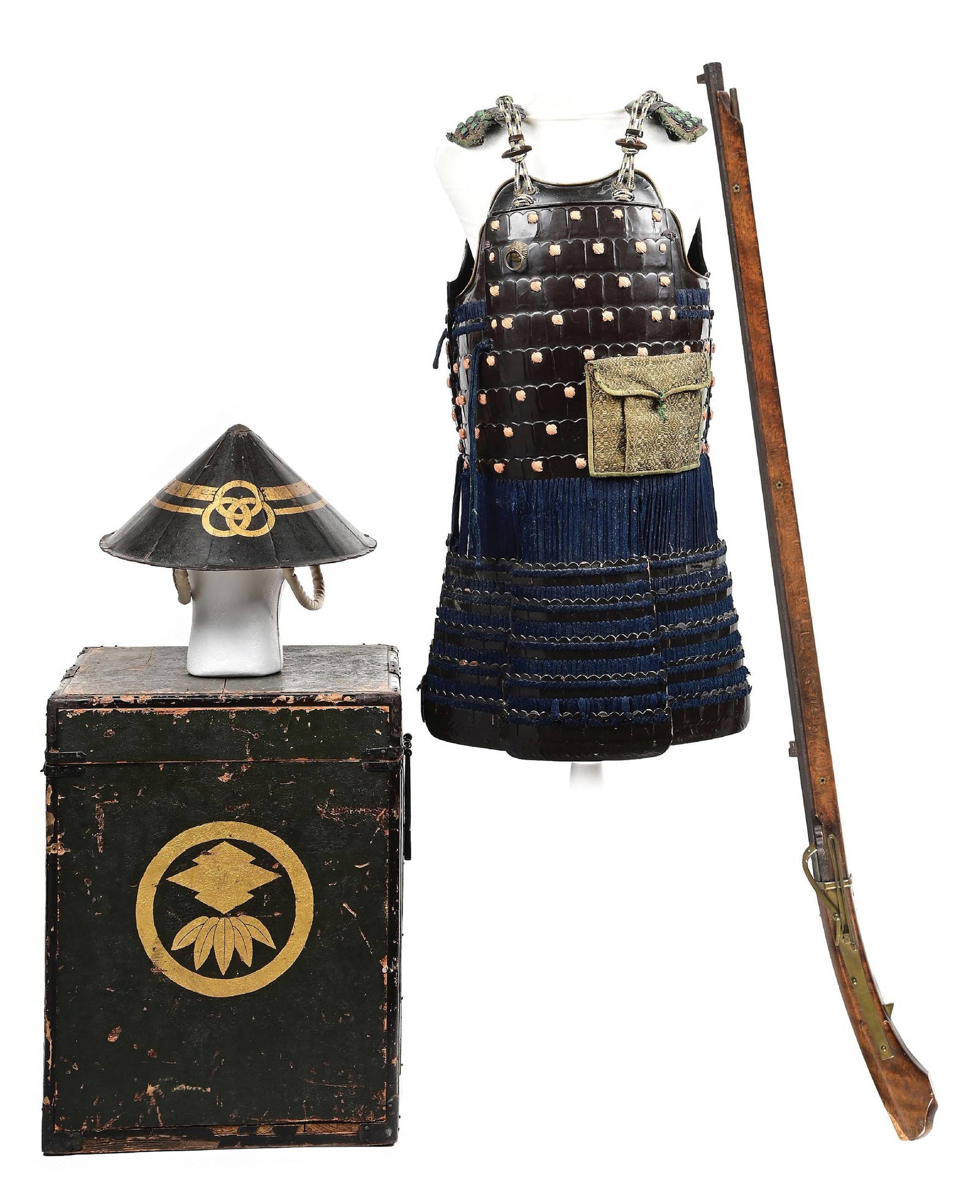 (a) Ashigaru Gunners Armor With Japanese Matchlock Tanegashima. Auction