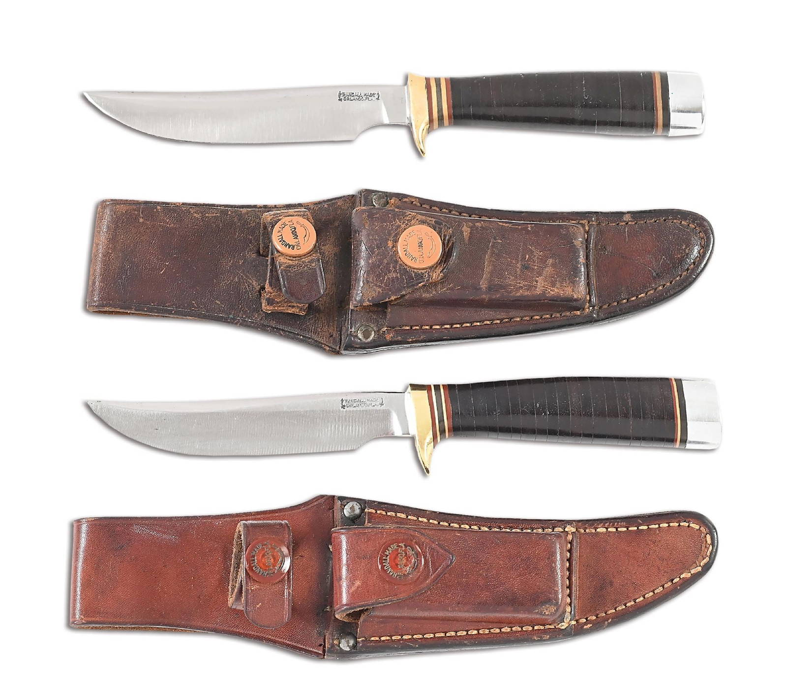 Lot Of 2: 1940s Randall Model 4 Skinners. Auction