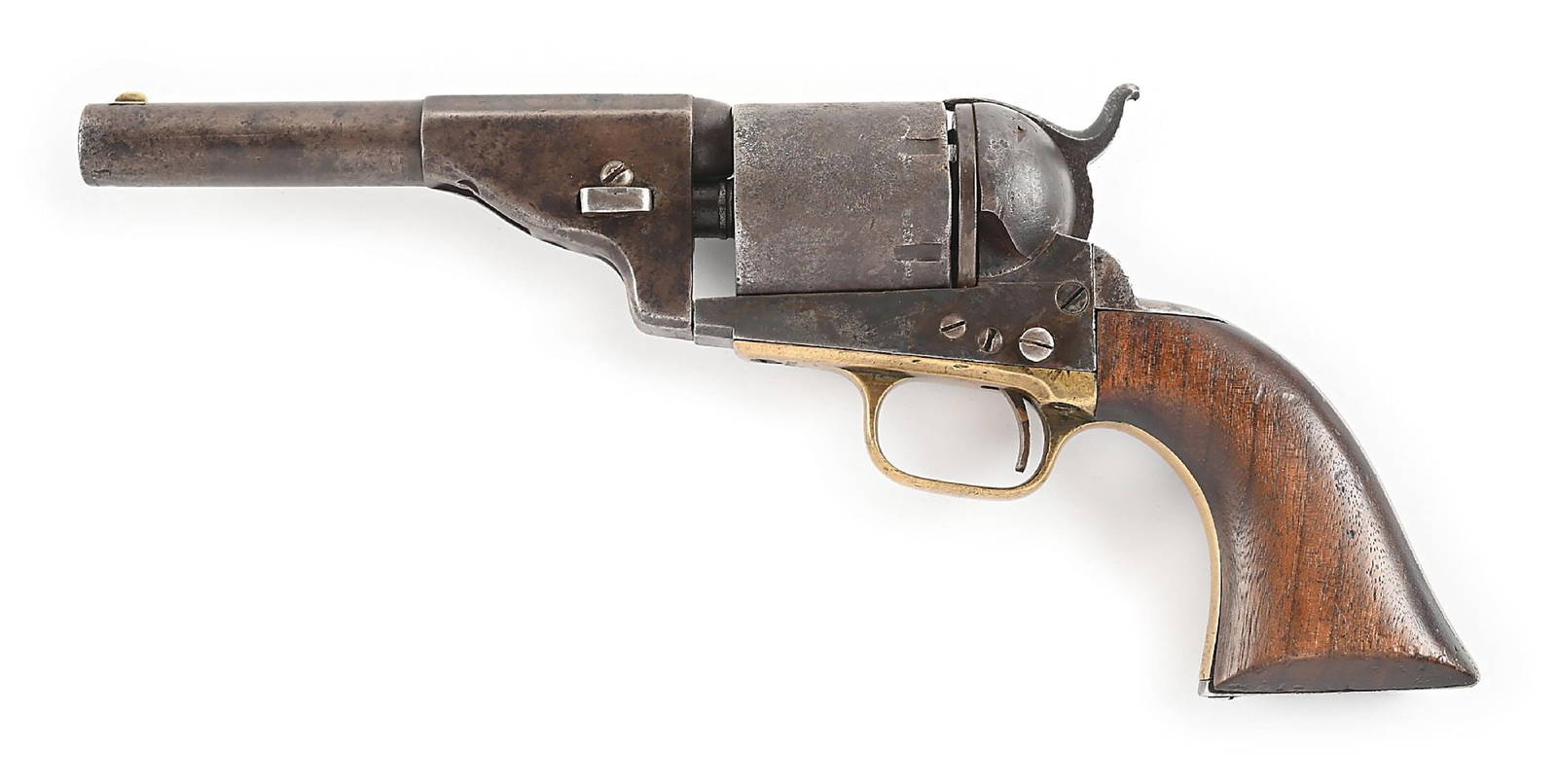 (a) Frontier Modified Colt 3rd Model Dragoon Conversion Revolver. Auction