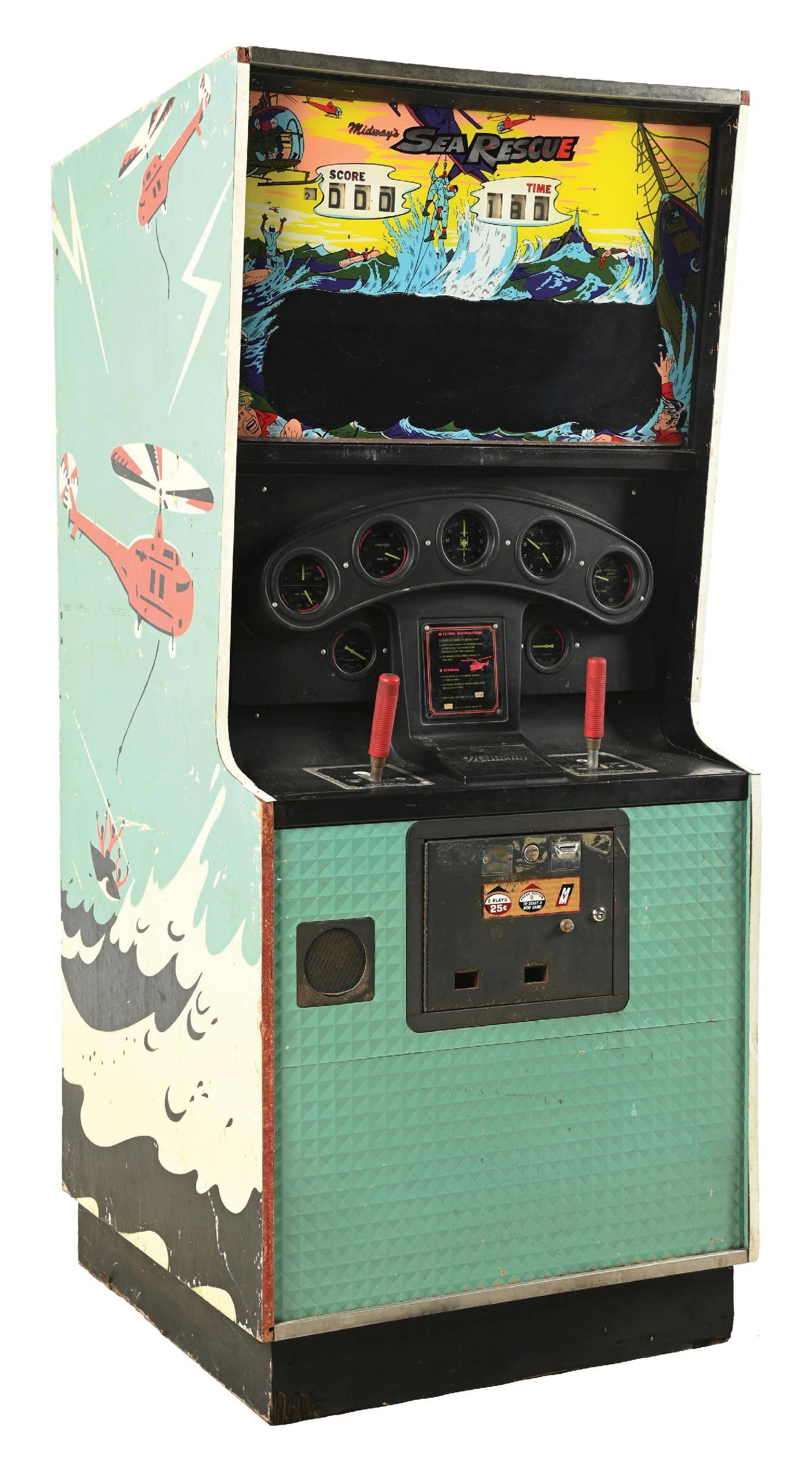 25¢ Midway's Sea Rescue Arcade Game Auction