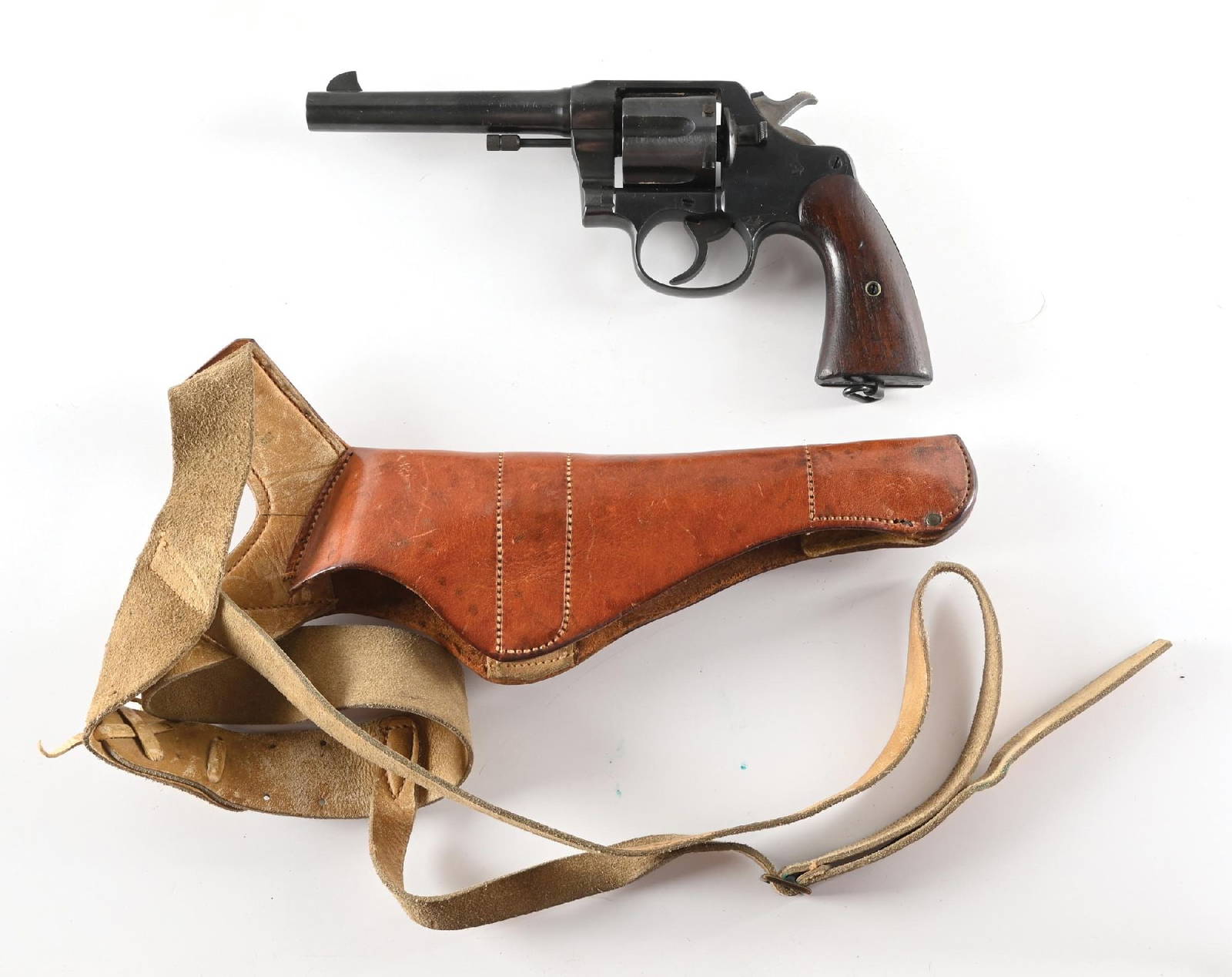 (c) U.s. Model Of 1917 Colt Da 45 Double Action Revolver. Auction