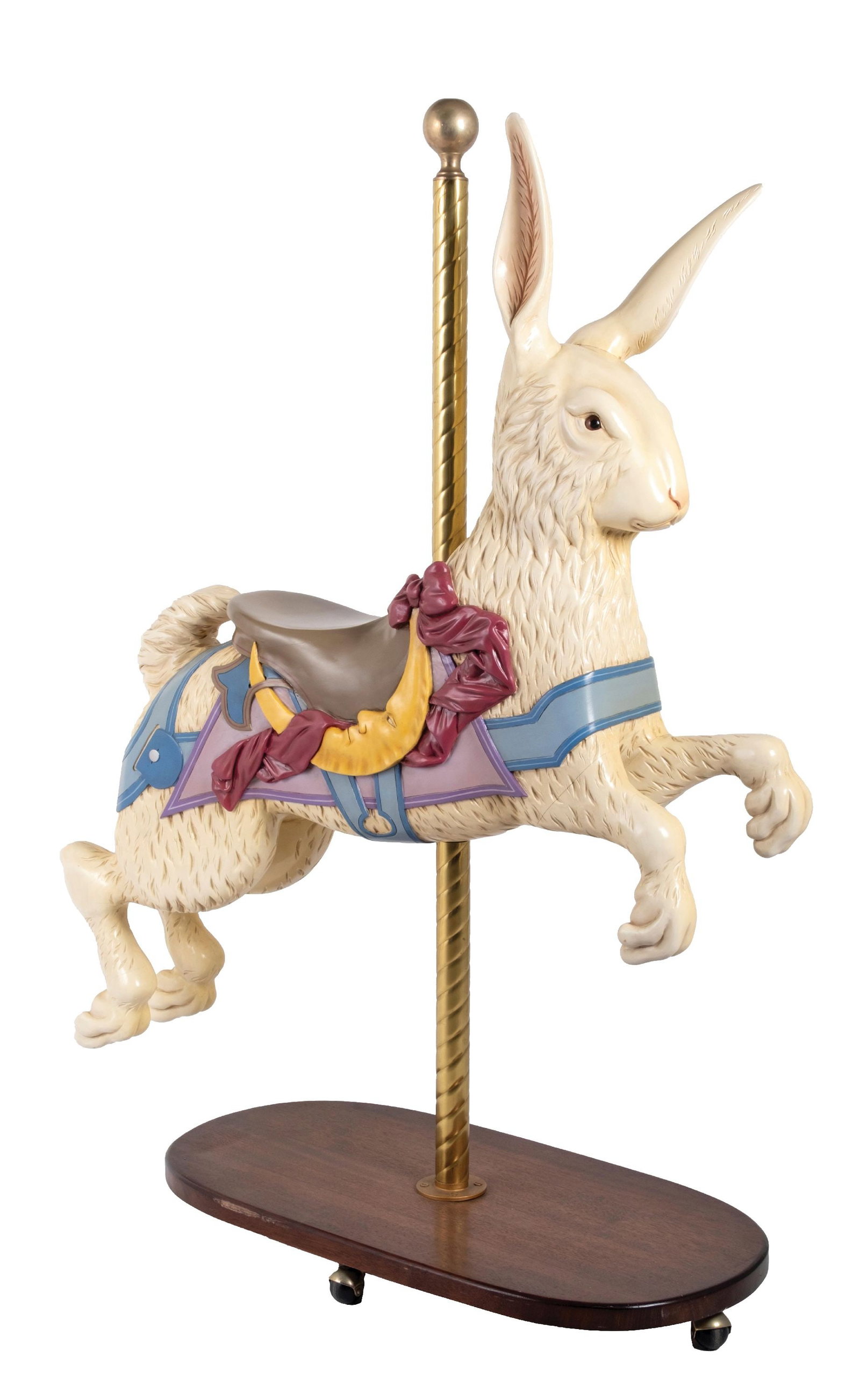 Early Wood-carved Carousel Figure In The Form Of A Rabbit Auction