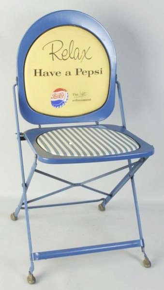 1950s Pepsi-Cola Folding Chair. - Aug 06, 2013 | Dan Morphy Auctions in PA