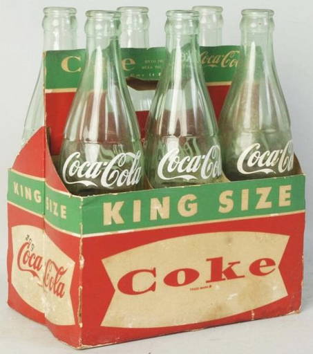 1960s Coca Cola Carrier With Correct Bottles.