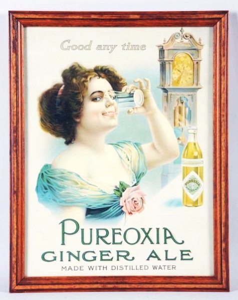 1905-1910 Pureoxia Paper Poster. - Oct 04, 2013 | Dan Morphy Auctions in PA
