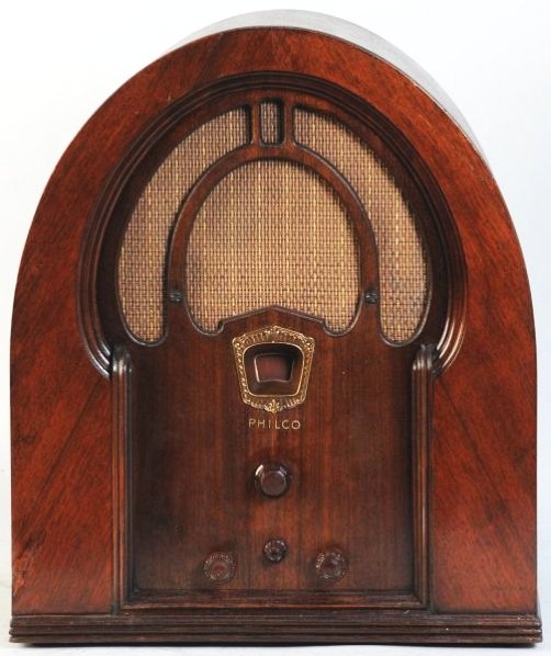 Philco Cathedral Model 71 Superheterodyne.