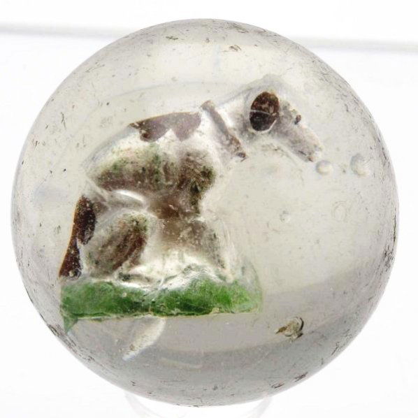 Painted Dog Sulphide Marble. - Dec 13, 2013 | Dan Morphy Auctions in PA