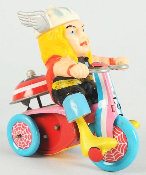 Marx Wind-Up Thor Superhero Cyclist.