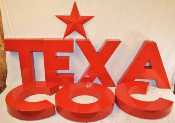 Texaco Letters & Star.