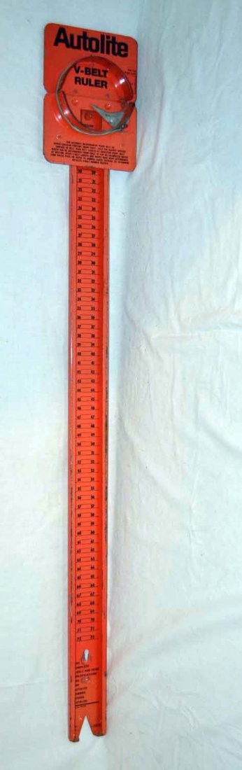 Autolite V-Belt Ruler.