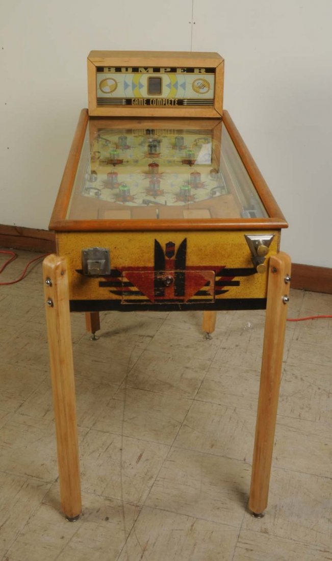 1937 Bumper Bally Pinball Machine.