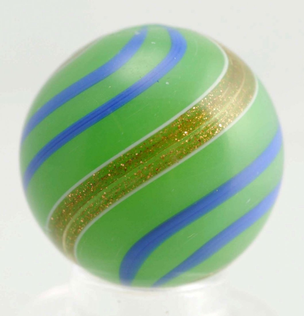 Green Semi-Opaque Banded Lutz Marble. - May 03, 2014 | Dan Morphy ...