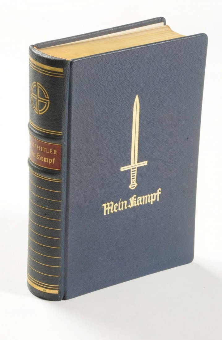 Original Signed Adolph Hitler "Mein Kampf" Book.