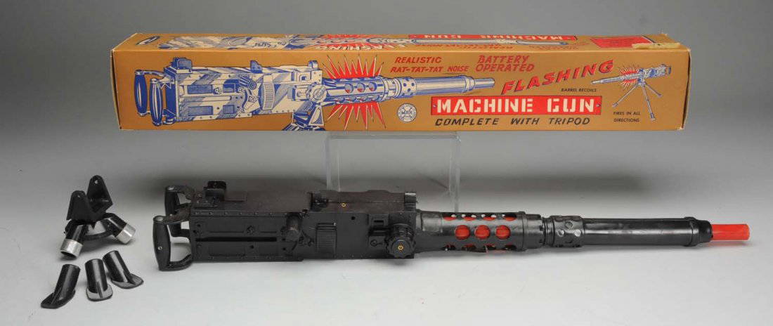 Marx Battery Operated Flashing Machine Gun