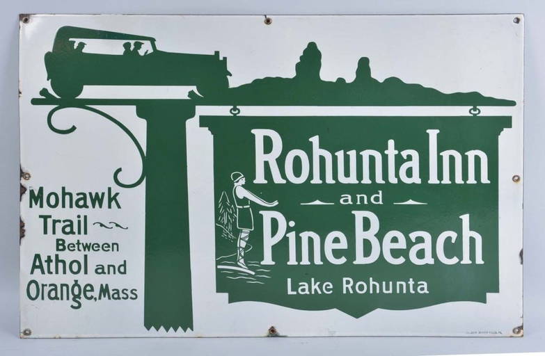 Rohunta Inn & Pine Beach Sign.