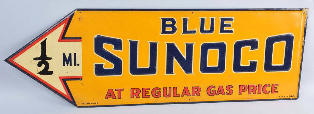 Blue Sunoco "At Regular Gas Price" Arrow Sign. - Aug 01, 2014 | Dan ...