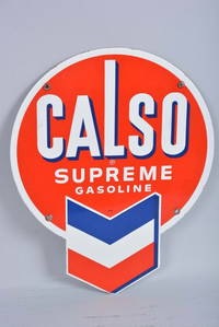 Calso Supreme Gasoline Sign. - Aug 01, 2014 | Dan Morphy Auctions in IA