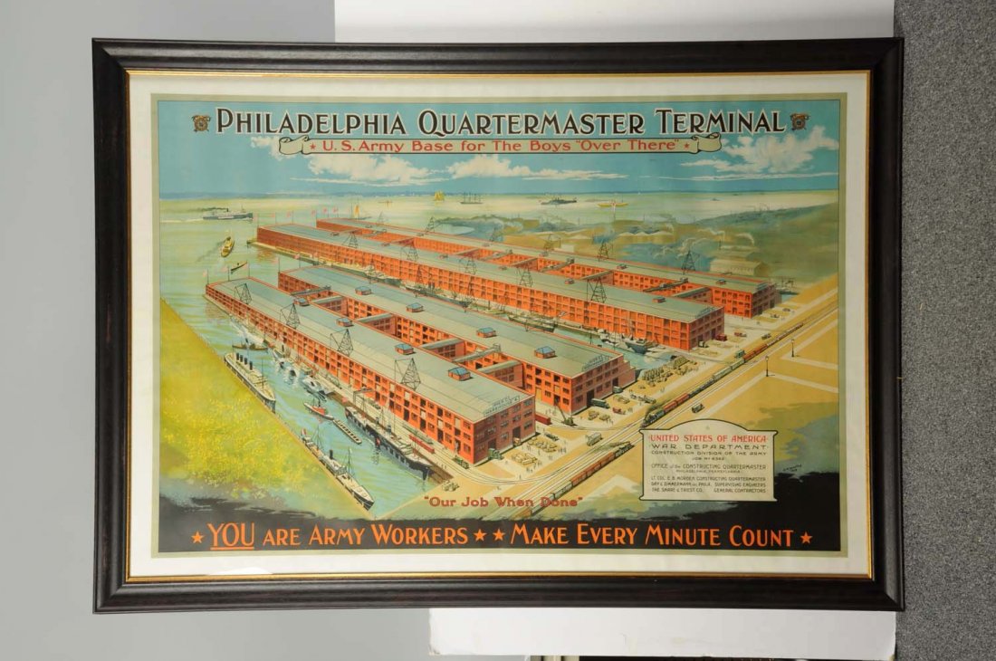Philadelphia Quartermaster Terminal Scene Poster.