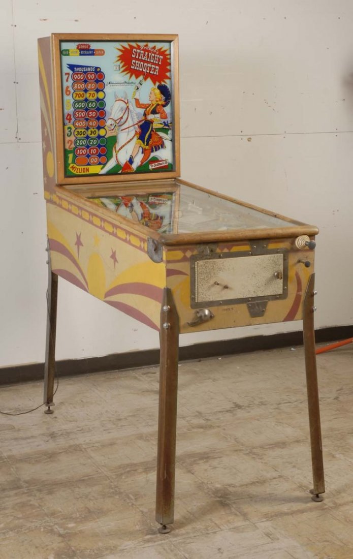 1959 Gottlieb Straight Shooter Pinball Machine.