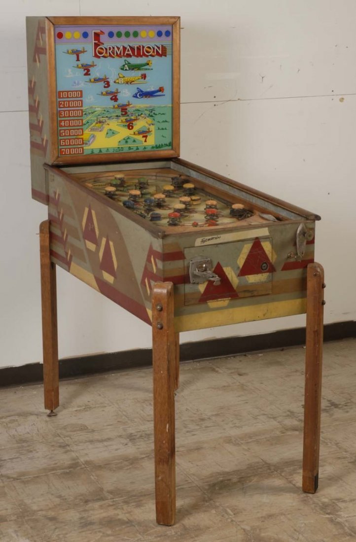 1940 Genco Formation Pinball Machine.