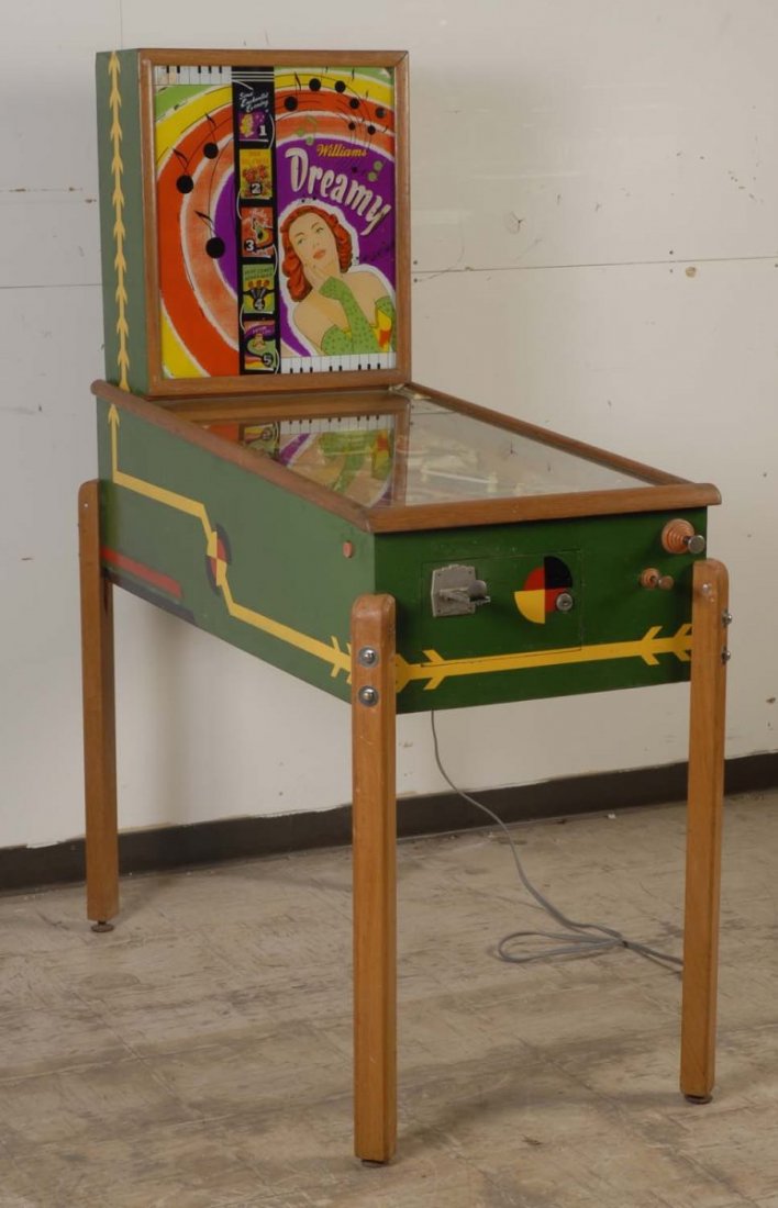1950 Williams Dreamy Pinball Machine.