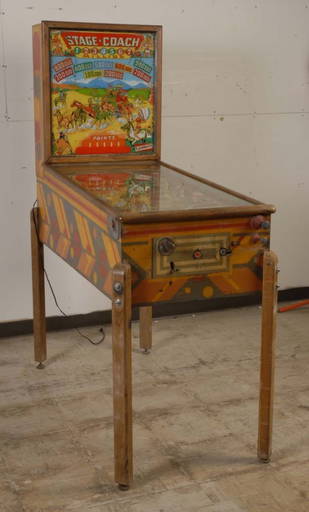 1954 Gottlieb Stage Coach Pinball Machine.